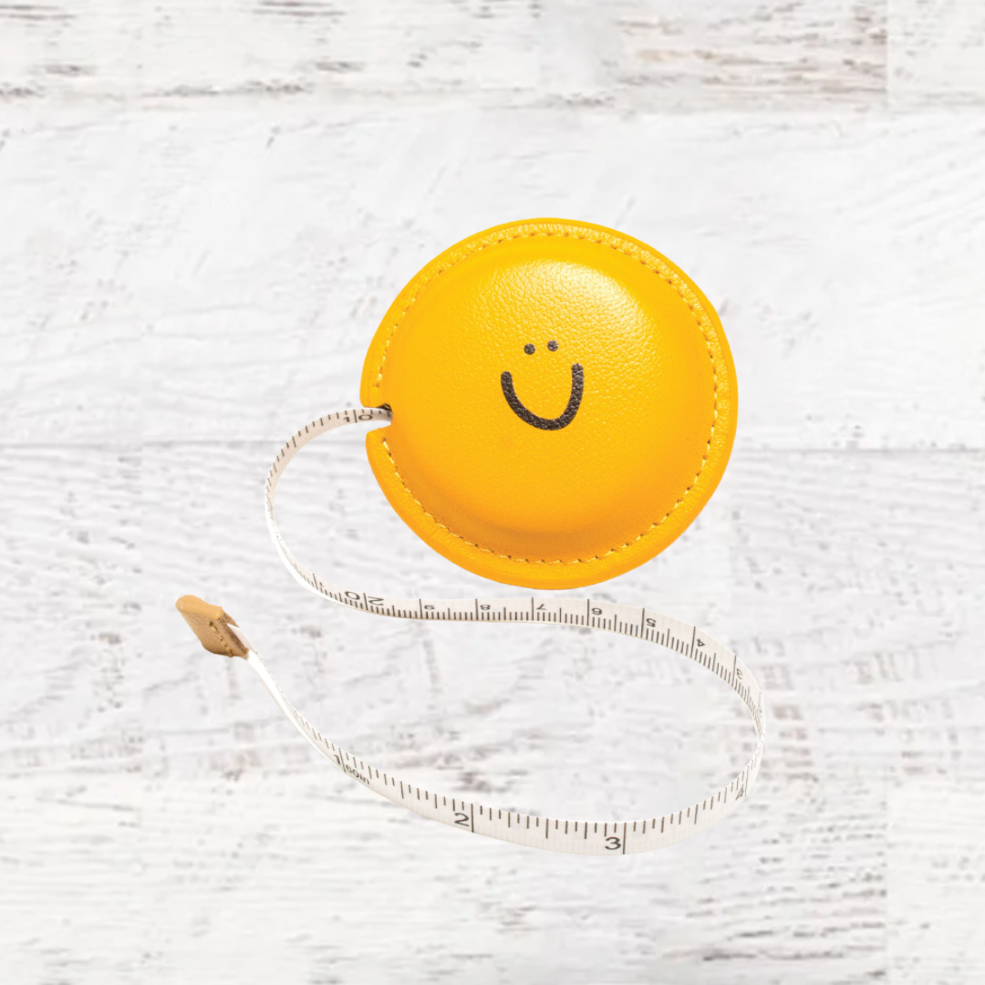 Smiley Leather Tape Measure – Fuzzy Goat