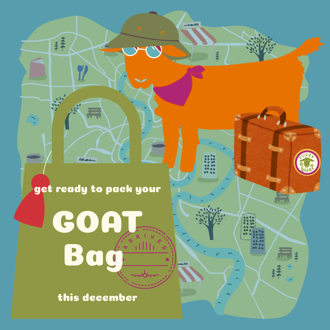 GO-AT Bag: Filled – Fuzzy Goat