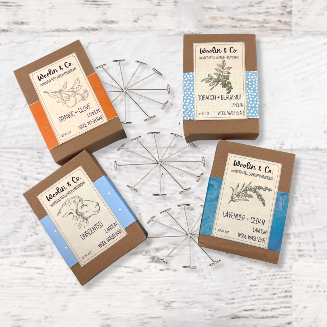 Wool Wash Bar + Pins – Fuzzy Goat